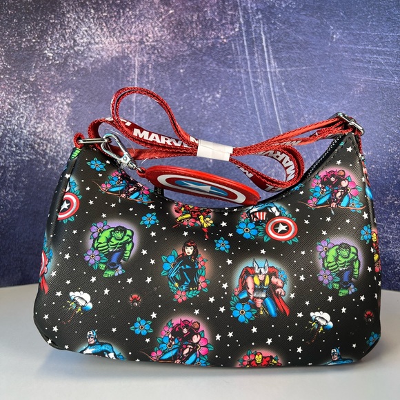 Loungefly | Bags | Loungefly Marvel Avengers Tattoo Shoulder Bag | Poshmark